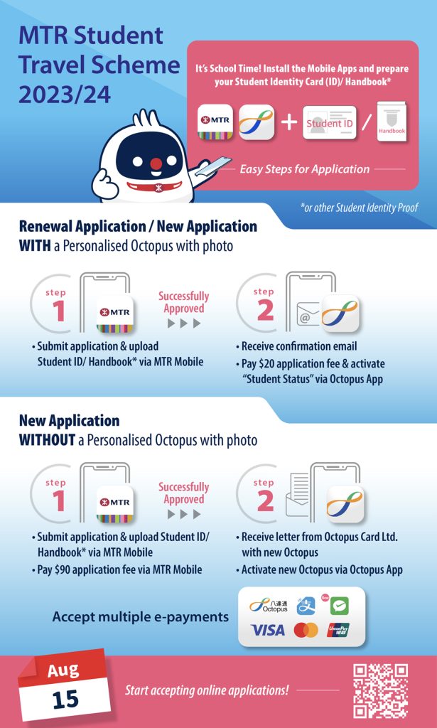 MTR Student Travel Scheme 2023/24 – Office of Student Affairs, HKSYU